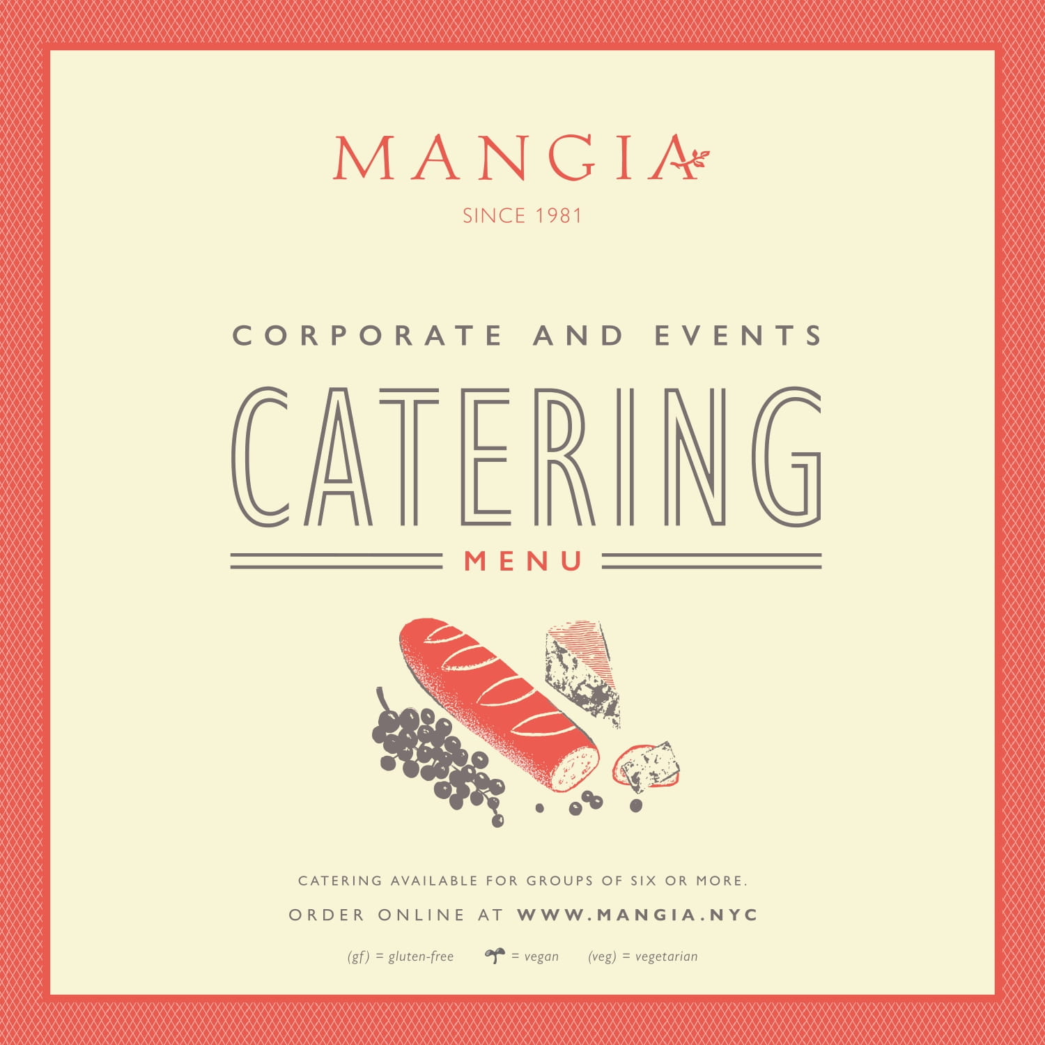 Catering Menu At Mangia NYC Corporate And Event Catering
